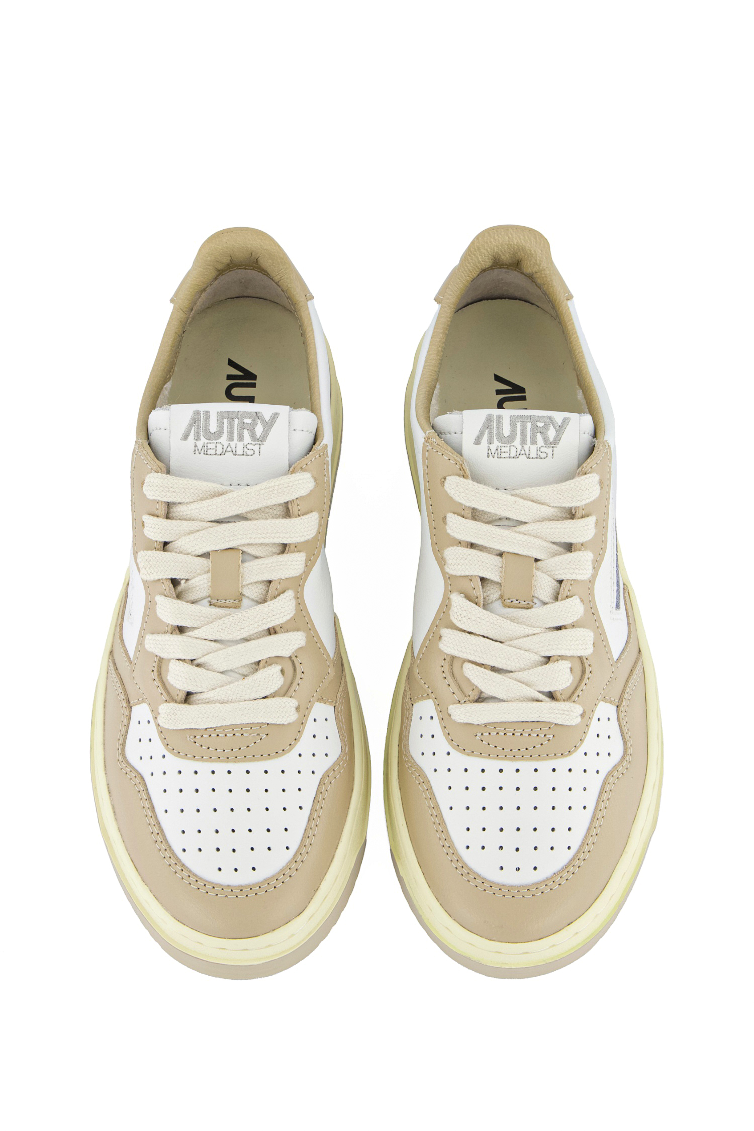 Autry Medalist Low Leat Leat WHT WHT PEP• Michele Inzerillo Women's ...